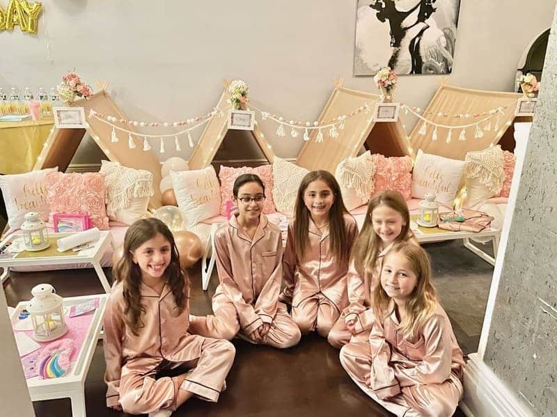 Designer-themed Deluxe Tent Rental: Sleepover Party Shop