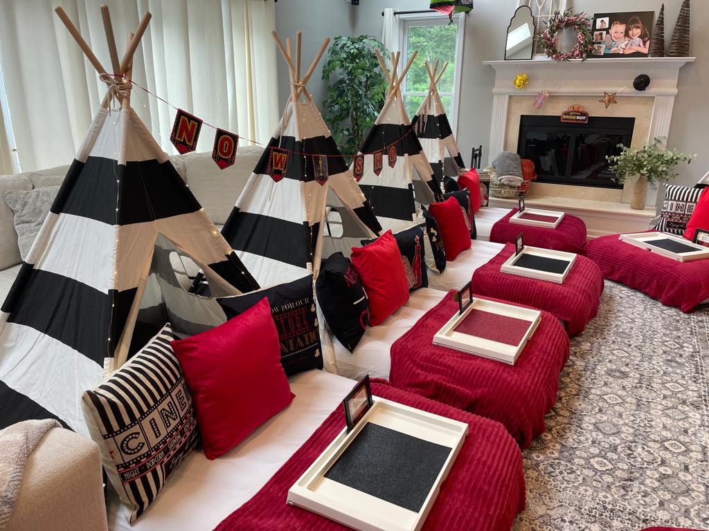 Movie Night Magic A Frame 7 pc Sleepover Set - Sleepover Party Shop