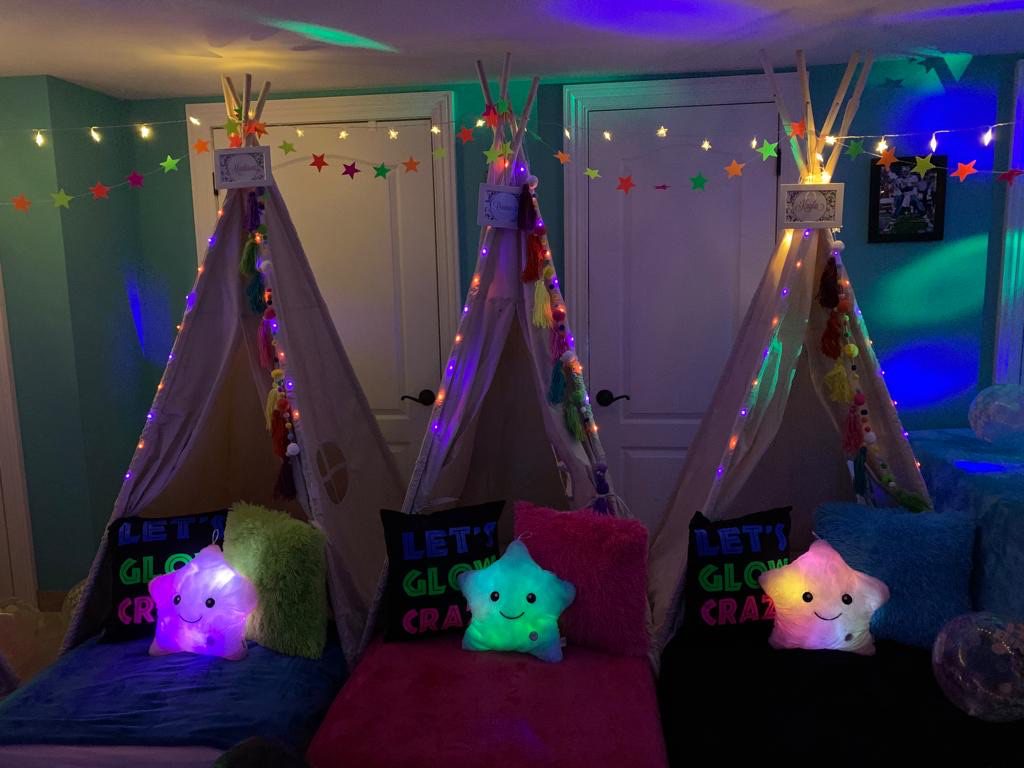 Let’s Glow Crazy Theme - Sleepover Party Shop