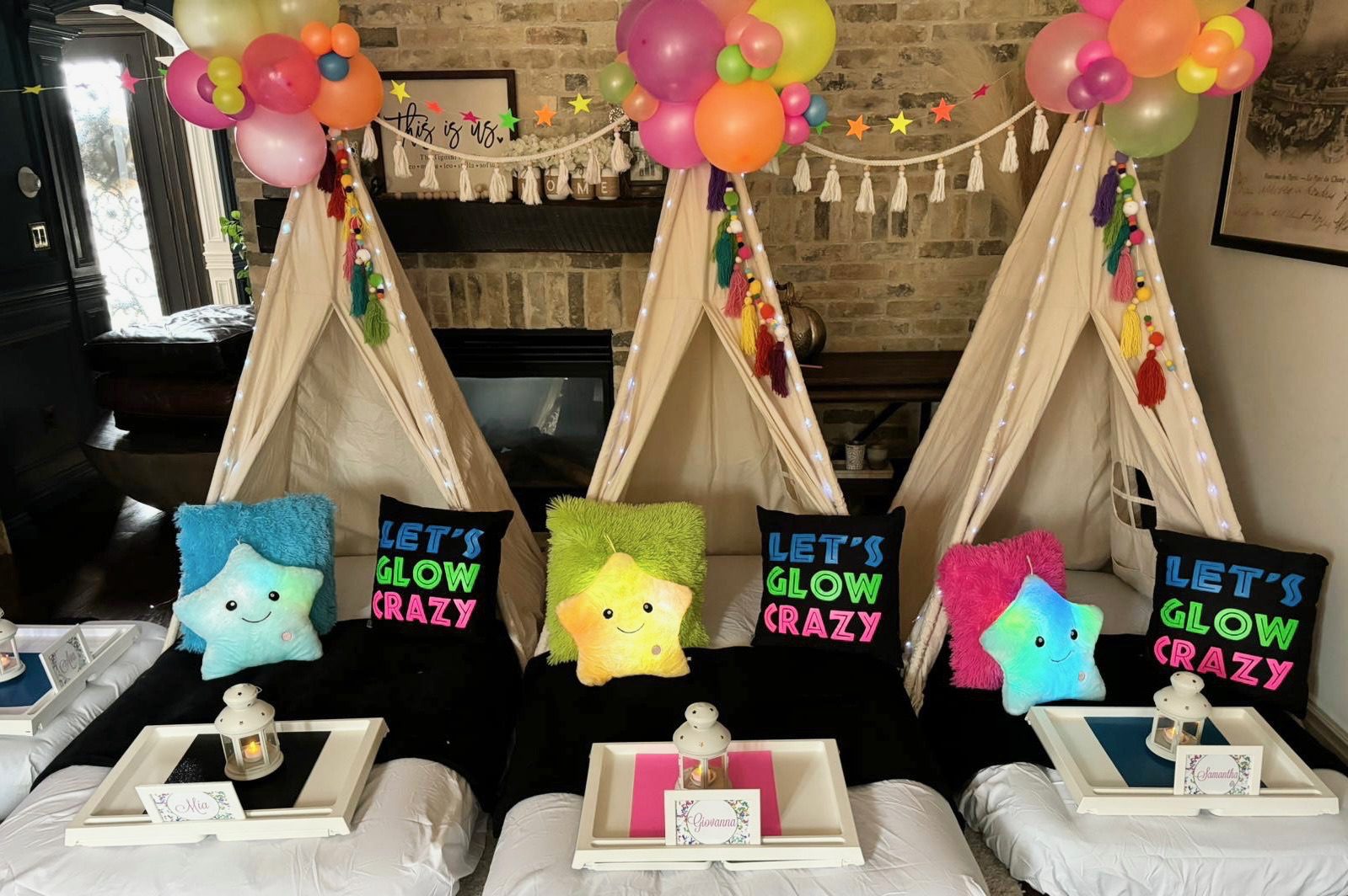 Let’s Glow Crazy Theme - Sleepover Party Shop