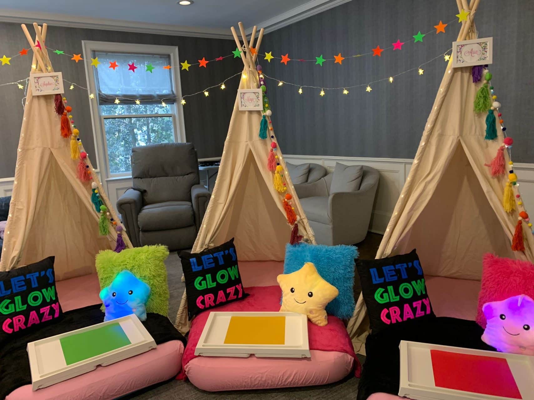 Let’s Glow Crazy Theme - Sleepover Party Shop