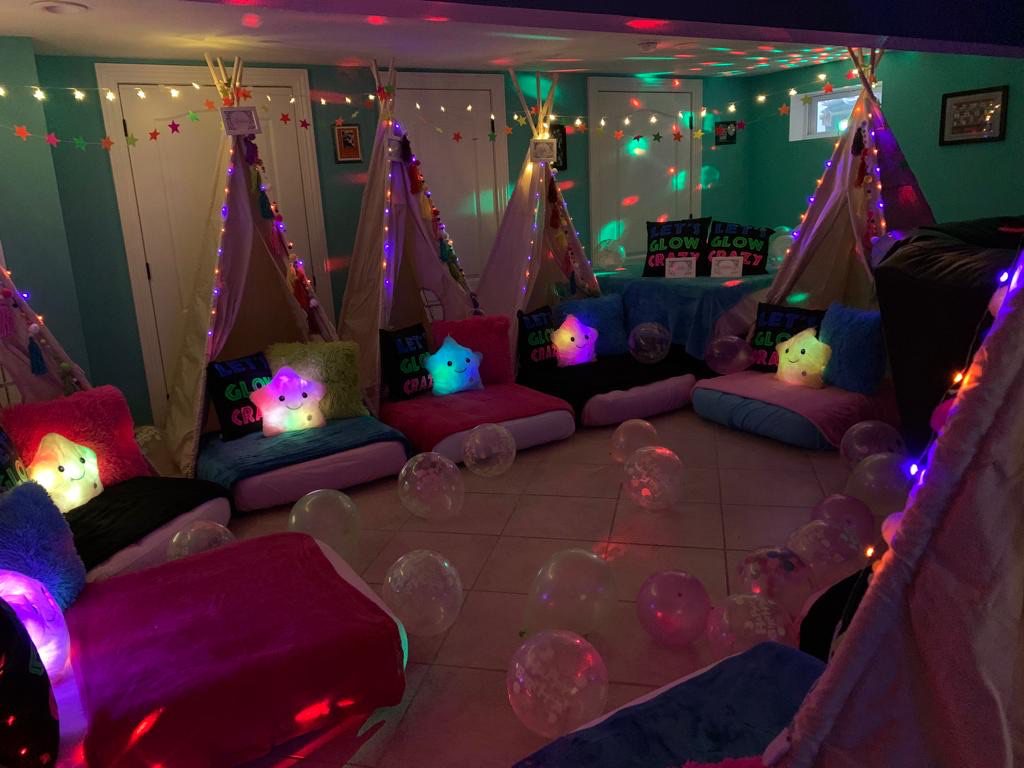 Let’s Glow Crazy Theme - Sleepover Party Shop