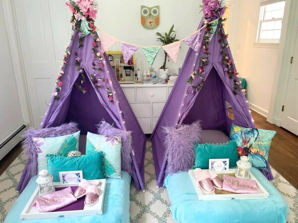 Enchanted Garden A Frame 7 pc Sleepover Set - Sleepover Party Shop