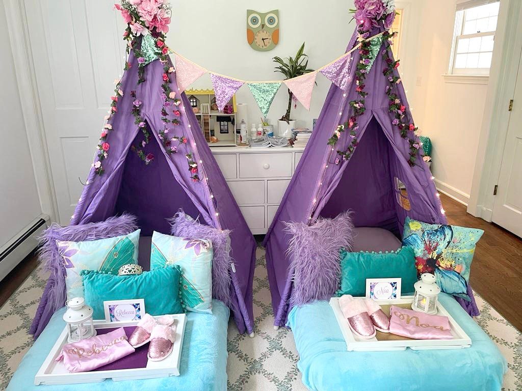 Enchanted Garden A Frame 7 pc Sleepover Set - Sleepover Party Shop