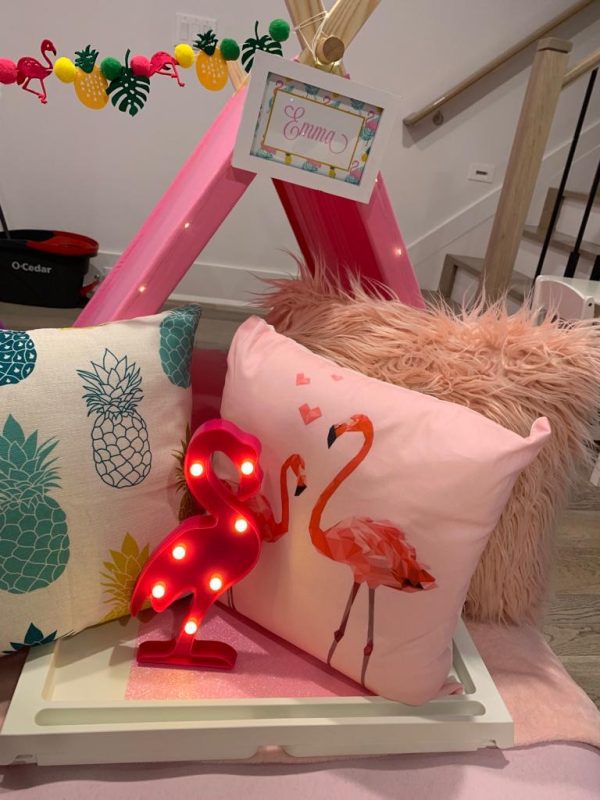 Pink A Frame Tent with Canvas Bag - Sleepover Party Shop