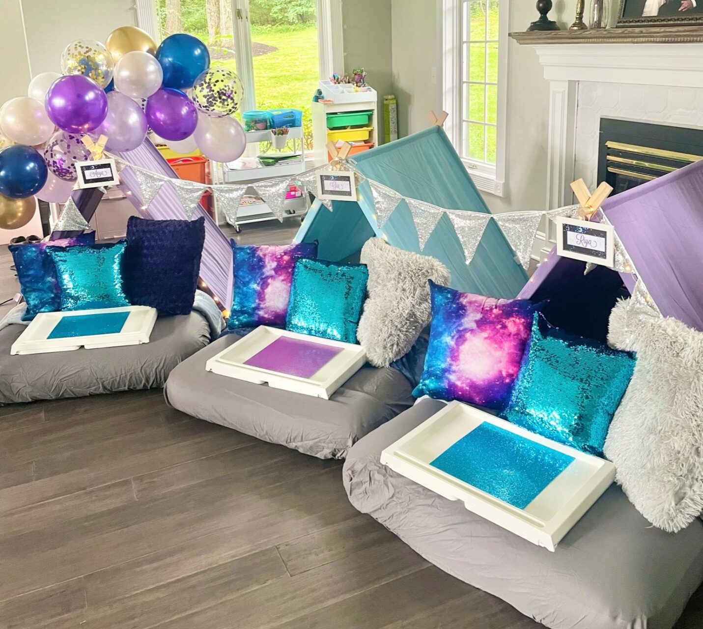 Galaxy A Frame 7 pc Sleepover Set - Sleepover Party Shop