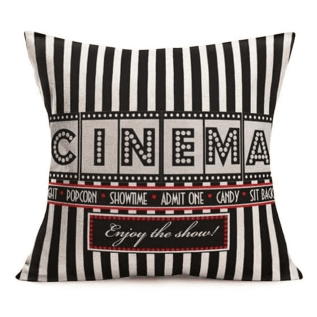 Cinema Printed Pillow Cover - Sleepover Party Shop