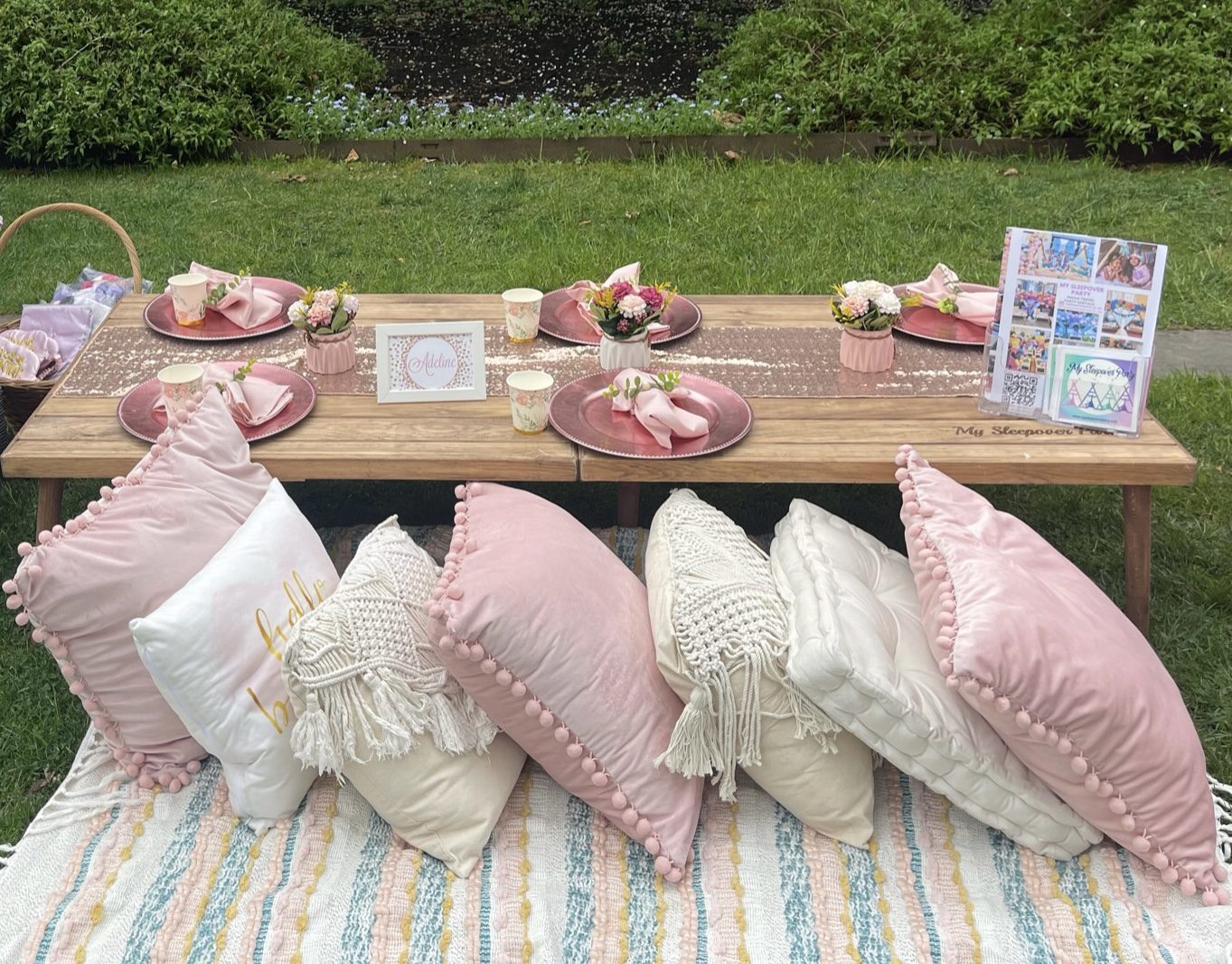 Picnic Soirée Rental Package NYC, NJ: SleepoverPartyShop