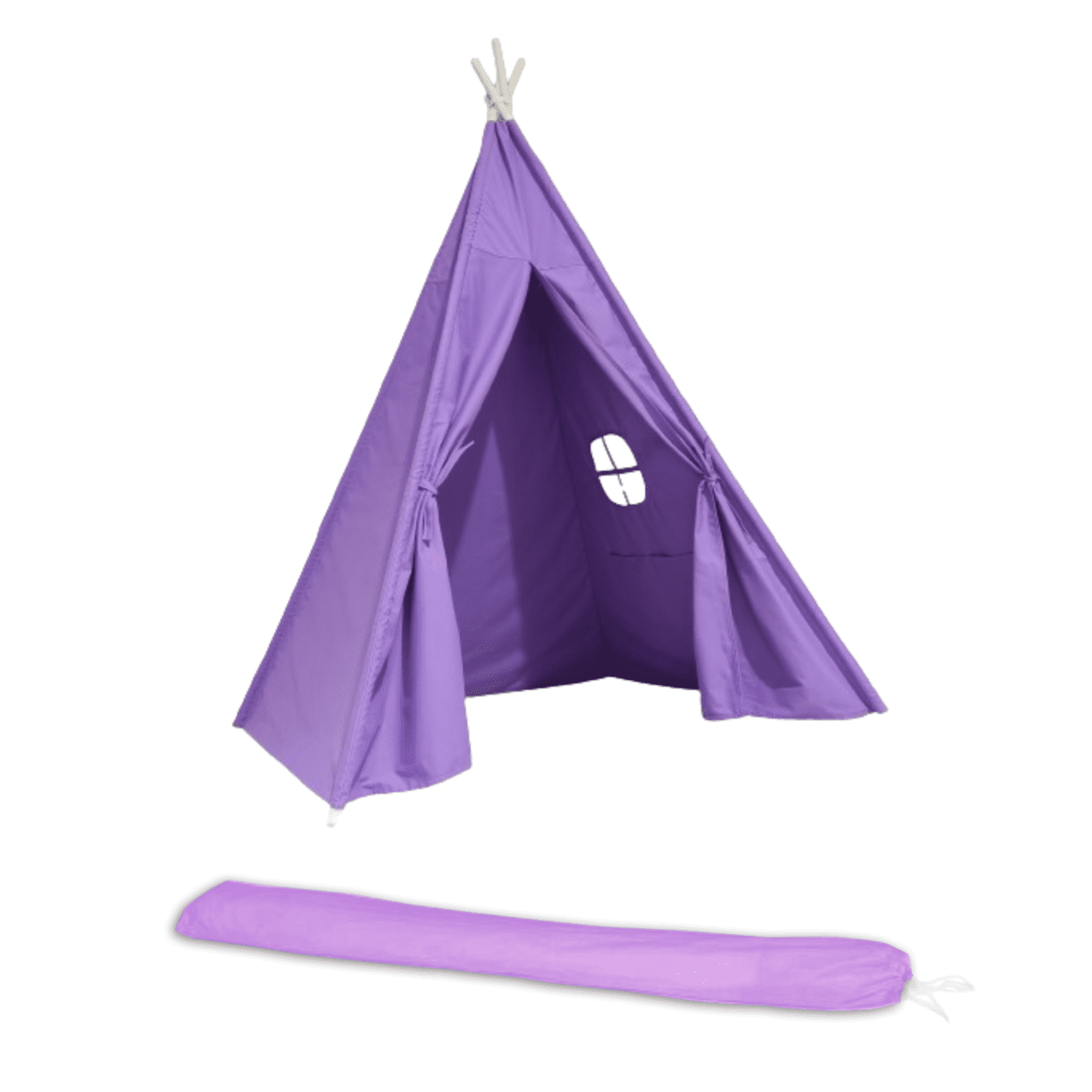 Purple Teepee Tent with Canvas Bag - Sleepover Party Shop