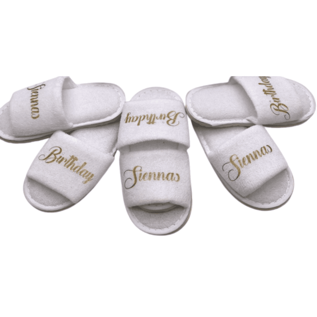 Personalized Hotel/Spa Slippers - Sleepover Party Shop