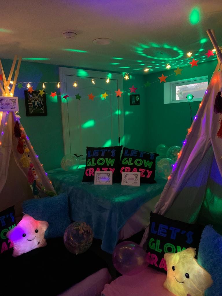 Let’s Glow Crazy Theme - Sleepover Party Shop