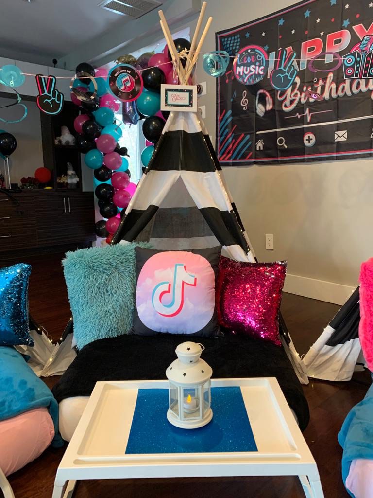 Viral Dance Party A Frame 7 pc Sleepover Set - Sleepover Party Shop